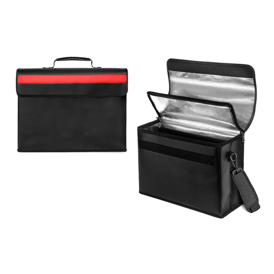 Fireproof Briefcase w/ Red Reflective Strip | Travel Bags, Suitcases ...