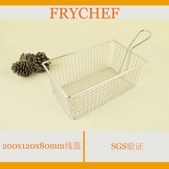 Food-Grade Stainless Steel Fry Basket Wire Basket, Bread Basket | Home ...