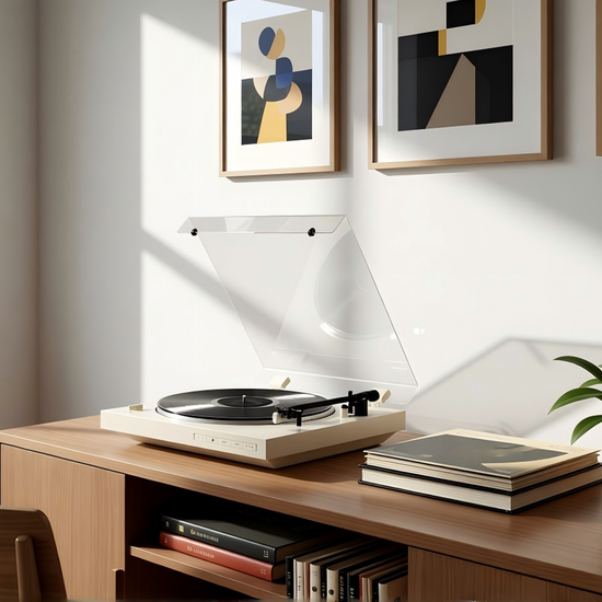Fully Automatic Record Player, Belt Drive Vinyl Turntable, BT OUT, RCA ...