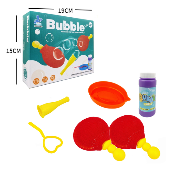 Funny Bubble Wand Racket Set Making Machine Educational Kids ...