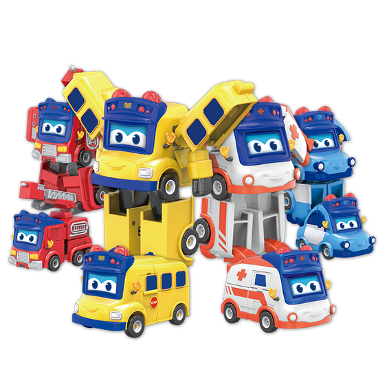 GOGO BUS Transforming Vehicles | Cars & Trucks | Toy Vehicles