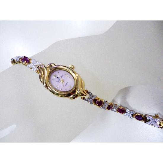 Genuine Ruby Ladies Watch | Jewellery & Watch