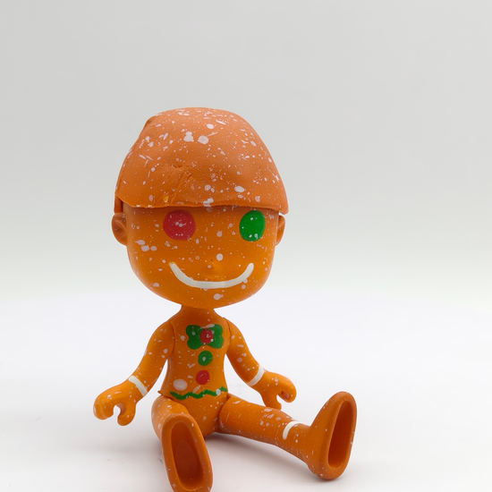 Gingerbread Mini Figure | ABS PVC Cookie Model | Holiday Play ...