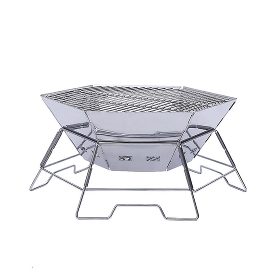 Hexagonal-shaped Stainless Steel Portable Grill | Kitchenware ...