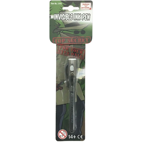 Invisible Ink Pen Trick Joke Novelty Gift & Toy | Party Supplies ...