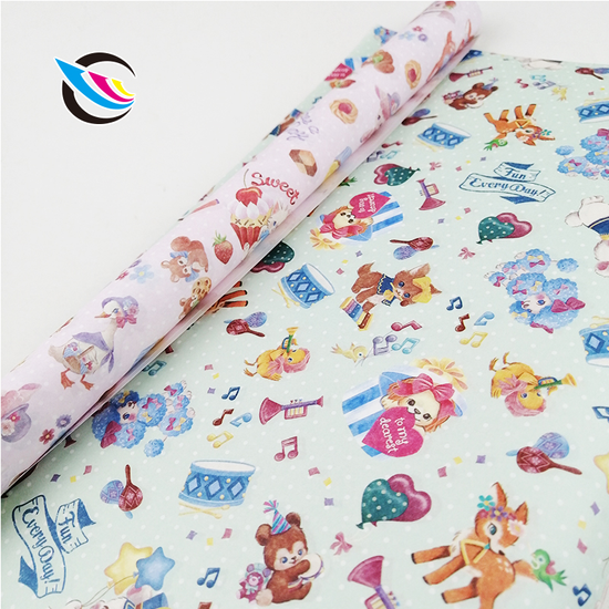 Japanese paper roll packing paper custom printed logo gift tissue paper ...