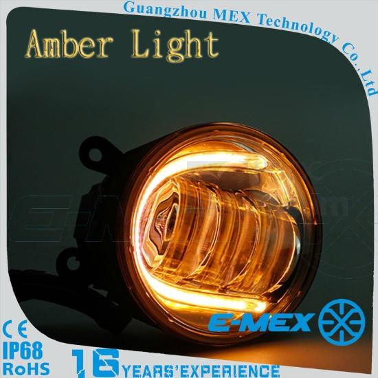 LED 12v Car Spotlights Amber Led Fog Lights Led Headlight Assembly ...