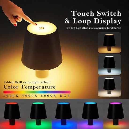 LED Wine Bottle Lamp, RGB 5 Modes & CCT Modes Table Lamp, IP54 ...