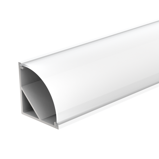 Light Diffuser Corner Extrusion Channel LED Aluminium Profile For LED ...