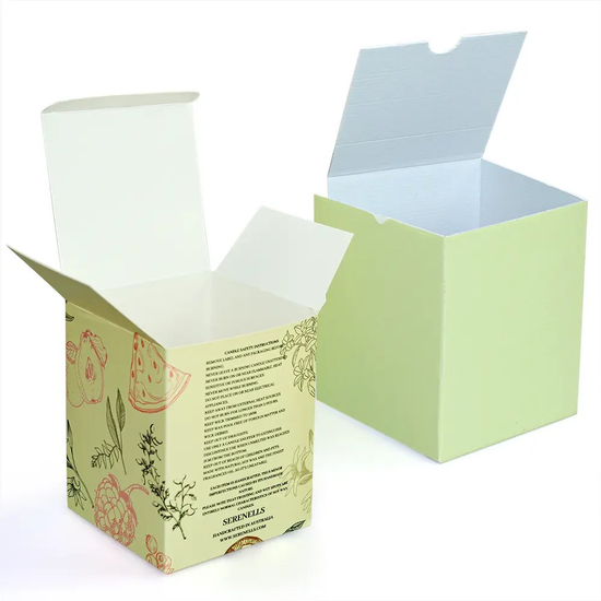 Luxury Candle Boxes Recycled Rectangle Shape with Insert Gold Foil ...