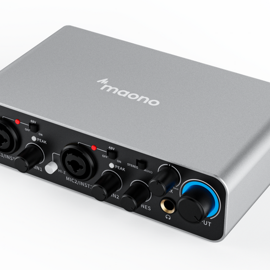 MAONO PS22 ProStudio 2x2 Audio Interface for Recording, Streaming, and ...