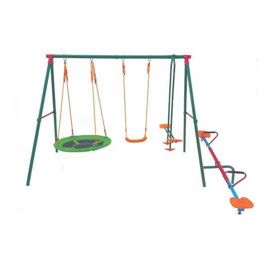 MSW-01 Multi Swing Set (Swing, Glider, Round Swing Seat and Seesaw ...