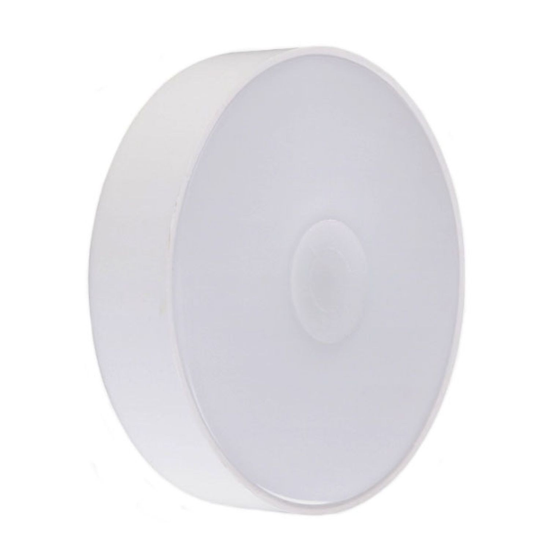 Magnetic adsorption simple round led intelligent human body induction ...