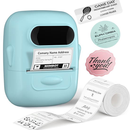 Marklife P50S Blue Portable Label Printer Wireless Thermal Label ...