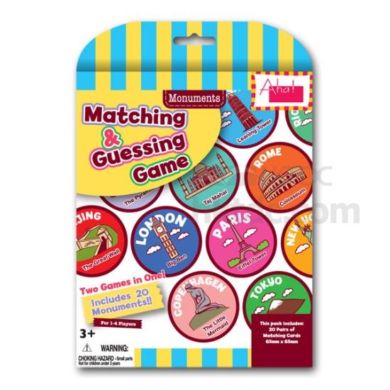 Matching and Guessing Card Game - Monuments | Gifts, Toys & Sports Supplies