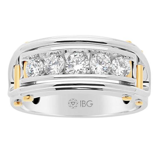 Men's 18K Diamond Gold Ring | Jewellery & Watch