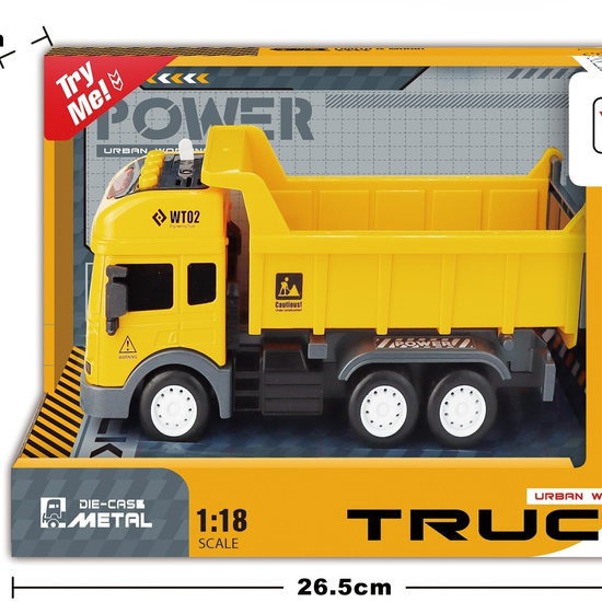 1:18 Mini Construction Trucks, Construction Vehicles Site for Kids Engineering Toys Playset ...