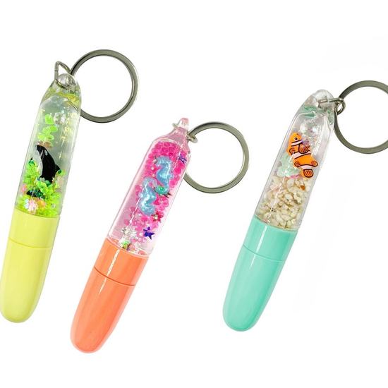 Mini Water Bead Pen Keychain | Pens | Stationery