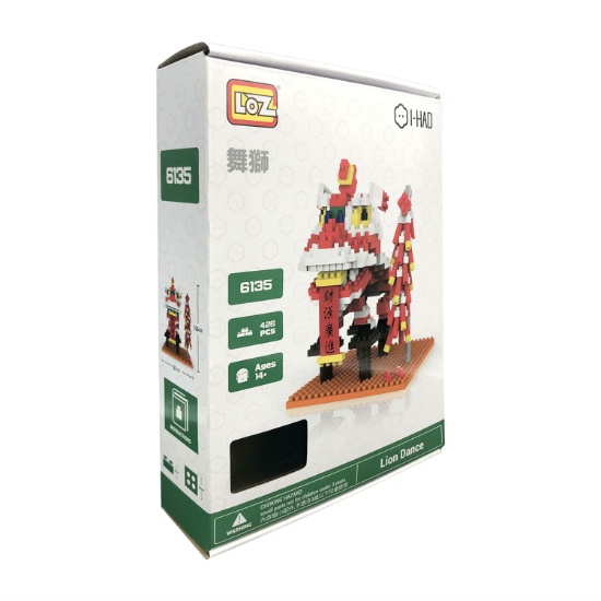 Nanoblock Lion Dance Building Set | Gifts, Toys & Sports Supplies