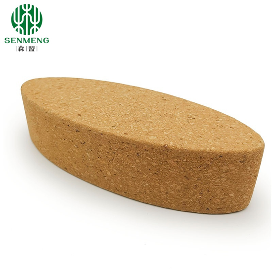 Natural Egg Oval Cork Blocks Yoga Bricks for supporting stabilizing ...