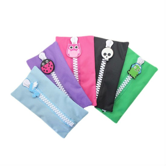 Novelty Polyester Pencil Case with #20 Plastic Zipper and a Rubber ...