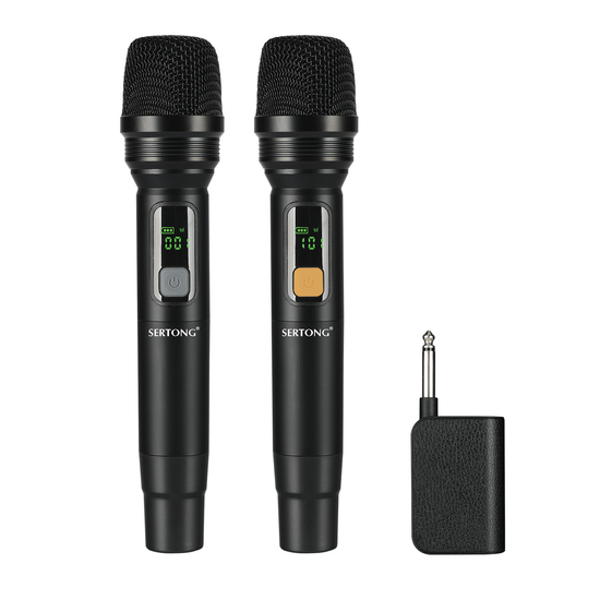 One-to-Two Wireless Microphone, Professional KTV Stage Performance ...