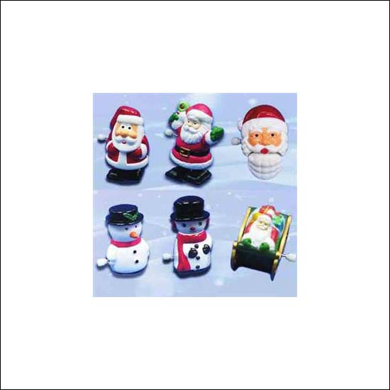Plastic wind-up X'mas santa & snowman assorted 6 styles | Gifts, Toys ...