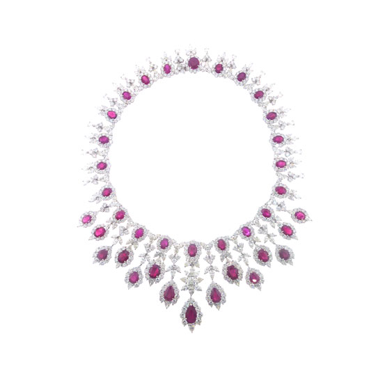 Platinum Ruby Necklace | Jewellery & Watch