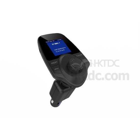Plug&Play In-Car DAB+ Adaptor with FM Transmitter and Bluetooth ...