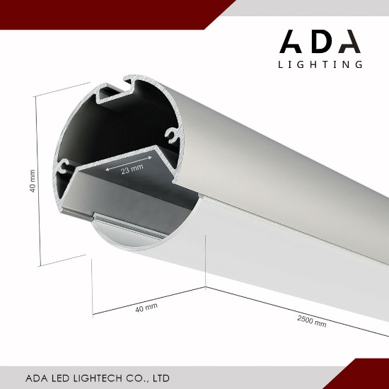 Popular Alu Round Led Aluminum Profile, Aluminium Profile for Led ...