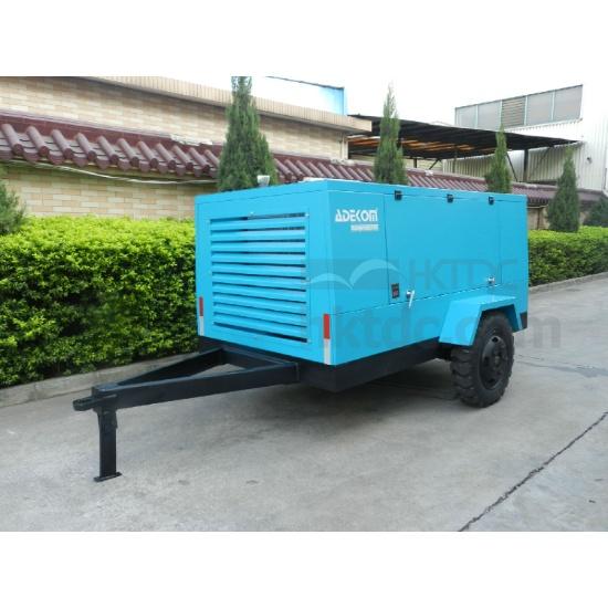 Portable Electric Screw Compressor with Wheels | Industrial Machinery ...