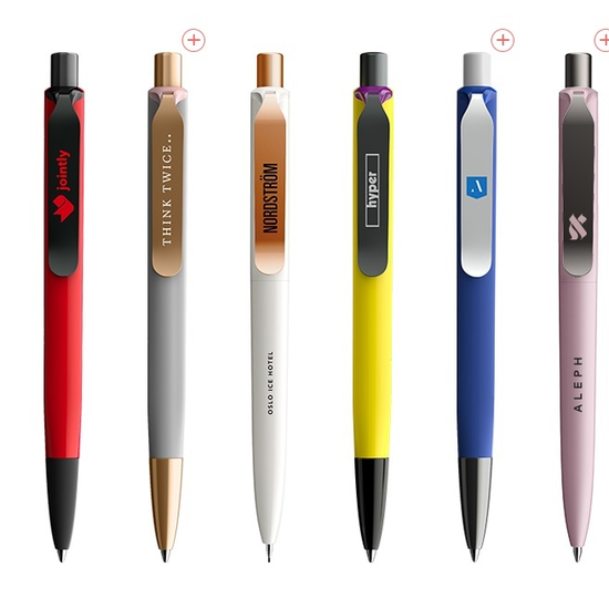 Prodir DS8 Plastic Push Plastic Ball Pen with Satin Finish Metal Clip ...