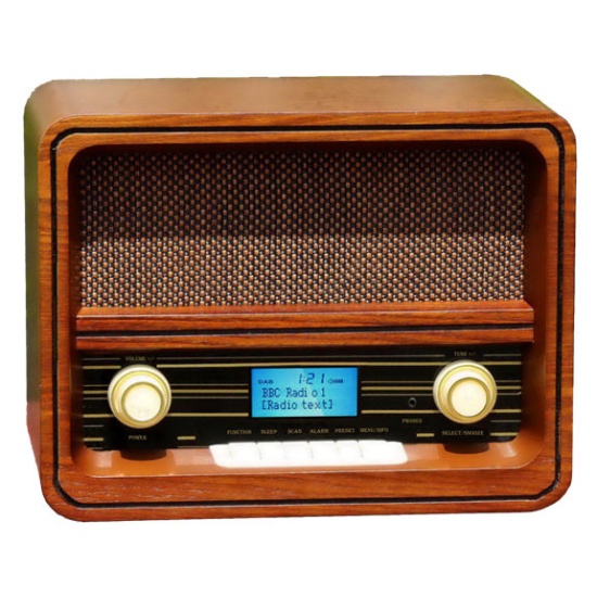 Retro Wooden DAB Radio AM/FM | Consumer Electronics | Electronics
