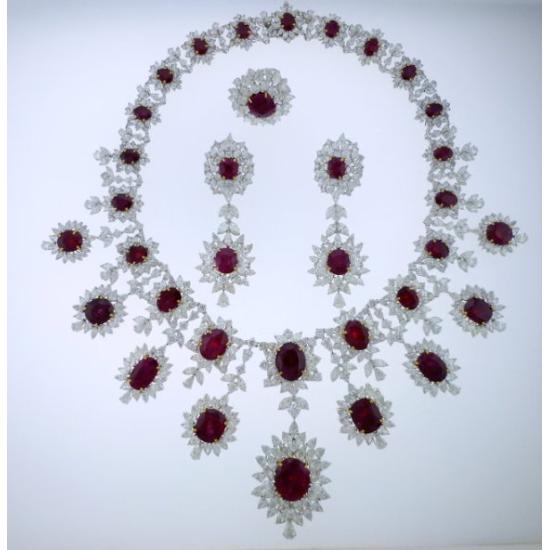 Ruby and Diamond Suite | Jewellery & Watch