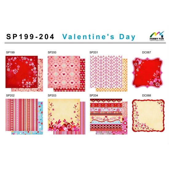 Scrapbook Paper - Valentine's Day | Stationery | Printing & Packaging ...