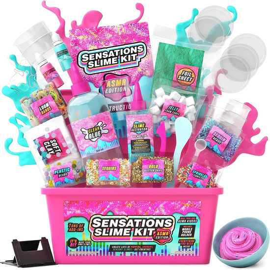 Sensations Slime Kit, ASMR Slime Kit for Girls to Make ASMR Slime ...