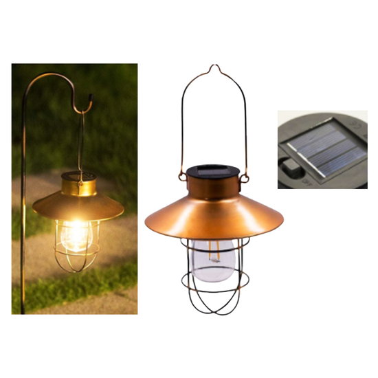Solar Hanging Lamp w/ 2 LED | Outdoor Lighting | Lights