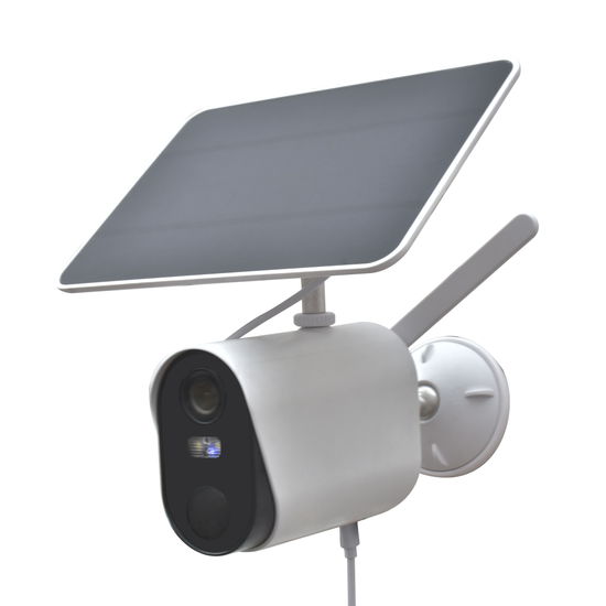 Solar panel smart battery camera full color night more led light ...