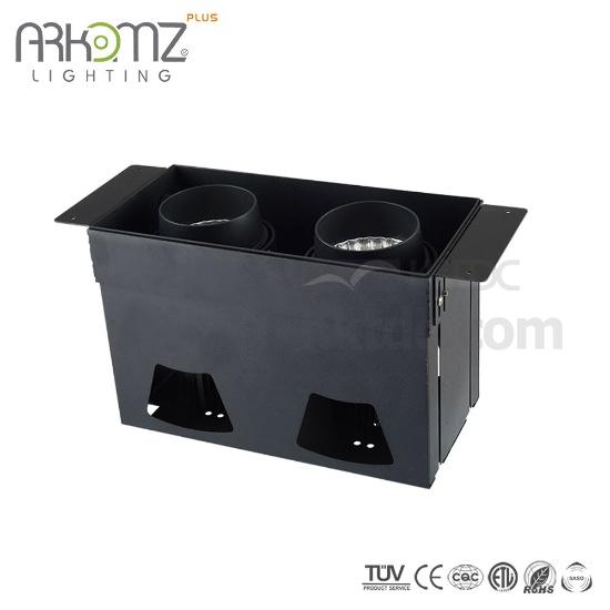 Square Surface Grille Light Retrofit Torsion Spring COB Ultra Thin Ul ...