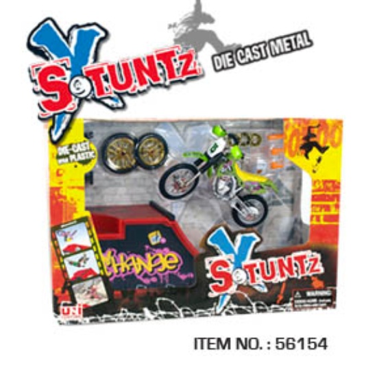 Stuntz - X Die-Cast Moto Bike with Ramp C | Gifts, Toys & Sports Supplies