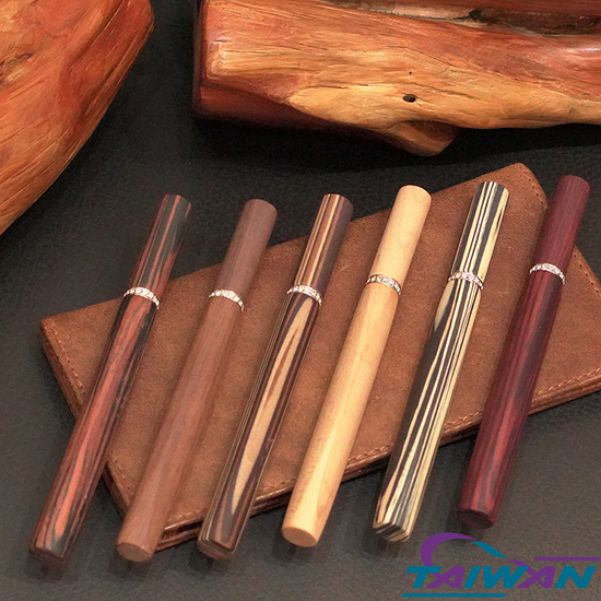 The Rounded Sky and Square land, Natural Triangle Wood Fountain Pen ...
