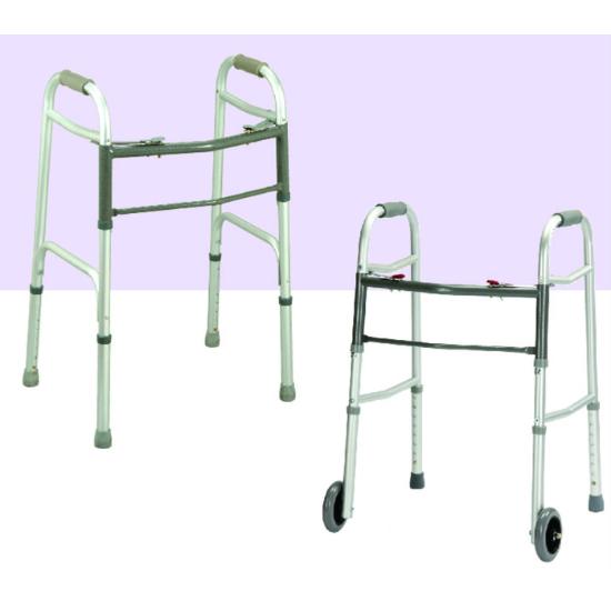 Two Button Folding Walker w/Wheels | Health Care & Medical Supplies ...