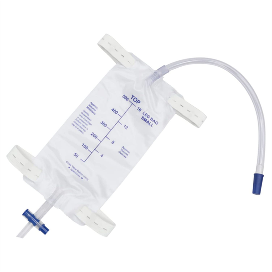 Urine Collection Bag Drain Bag 500ml Urinary Leg Bag Anti Reflux 12