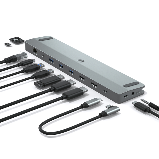 VCOM 11 In 1 USB C Docking Station with PD3.0 100W Fast Charge Power ...