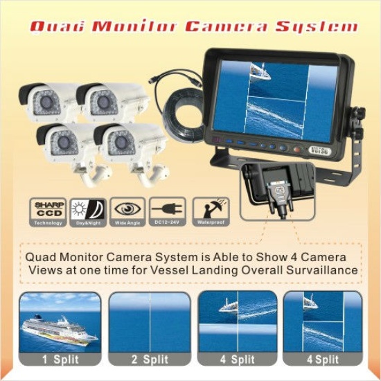 Vessel Quad Monitor Camera System | Consumer Electronics | Electronics
