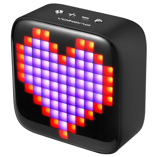Volkano Pixel Art Portable Bluetooth Speakers with Microphone, 5.04 ...