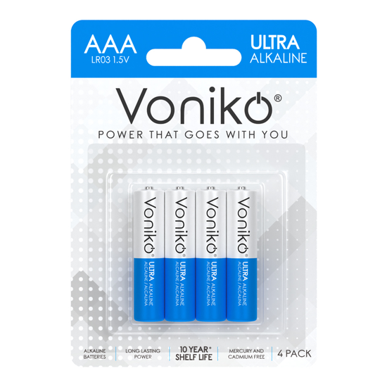 Voniko LR03 AAA ULTRA ALKALINE | Batteries | Consumer Electronics