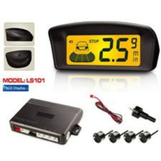 Wireless Blue/Orange LCD display Parking sensor with 4 Sensor ...