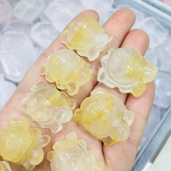 Yellow Lacquer Stone Turtle | Garden Decorations & Supplies | Homeware ...